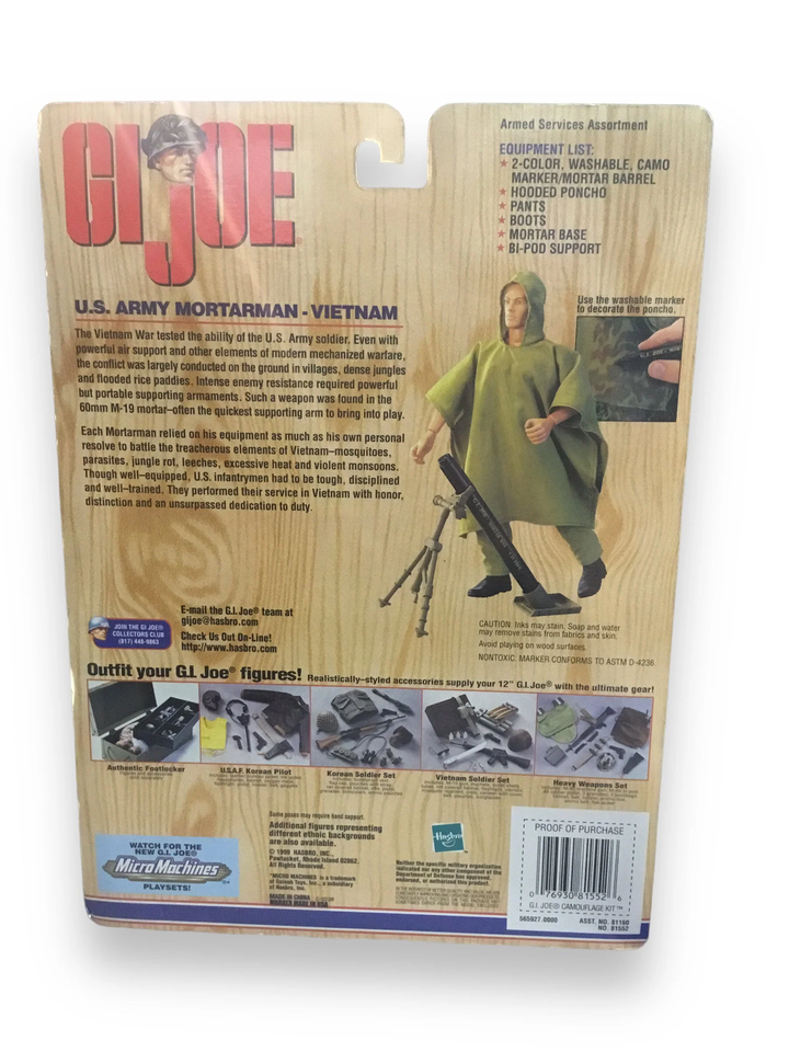 GI Joe Camouflage Kit U.S. Army Mortarman | eBay