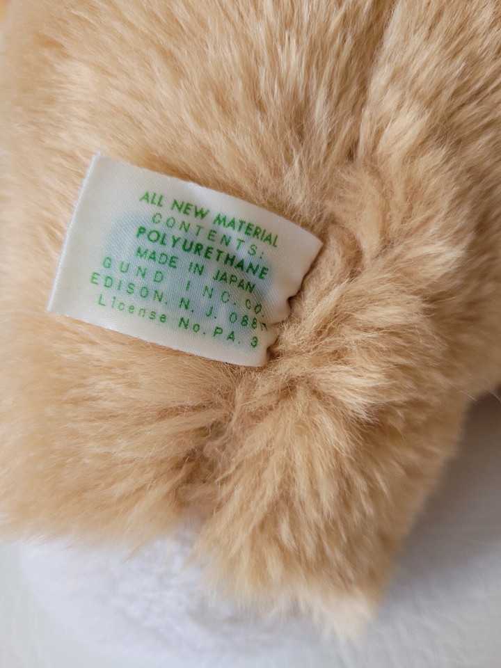 Vtg Rare 1976 Gund Teddy Bear 15" Light Brown Plush Stuffed Animal ...