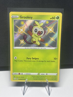 Pokémon - Grookey - SV004/SV122 - Shiny Holo Rare - Shining Fates - NM ...