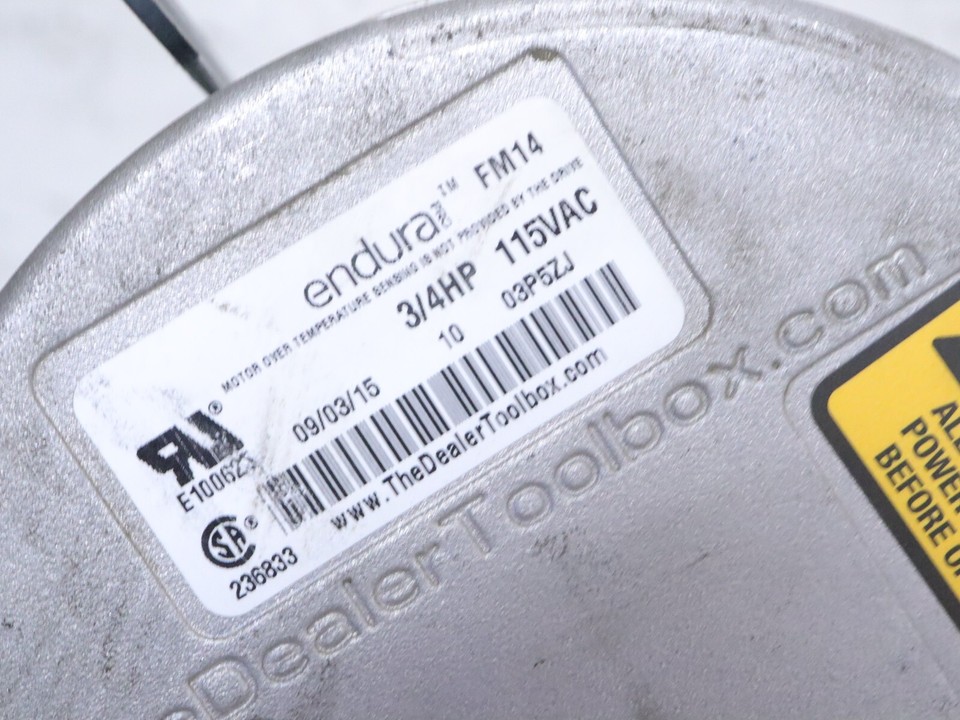 Genteq 5SME39NXL522 Endura ECM Blower Motor 3/4HP 115V CW HD46MR125 | eBay