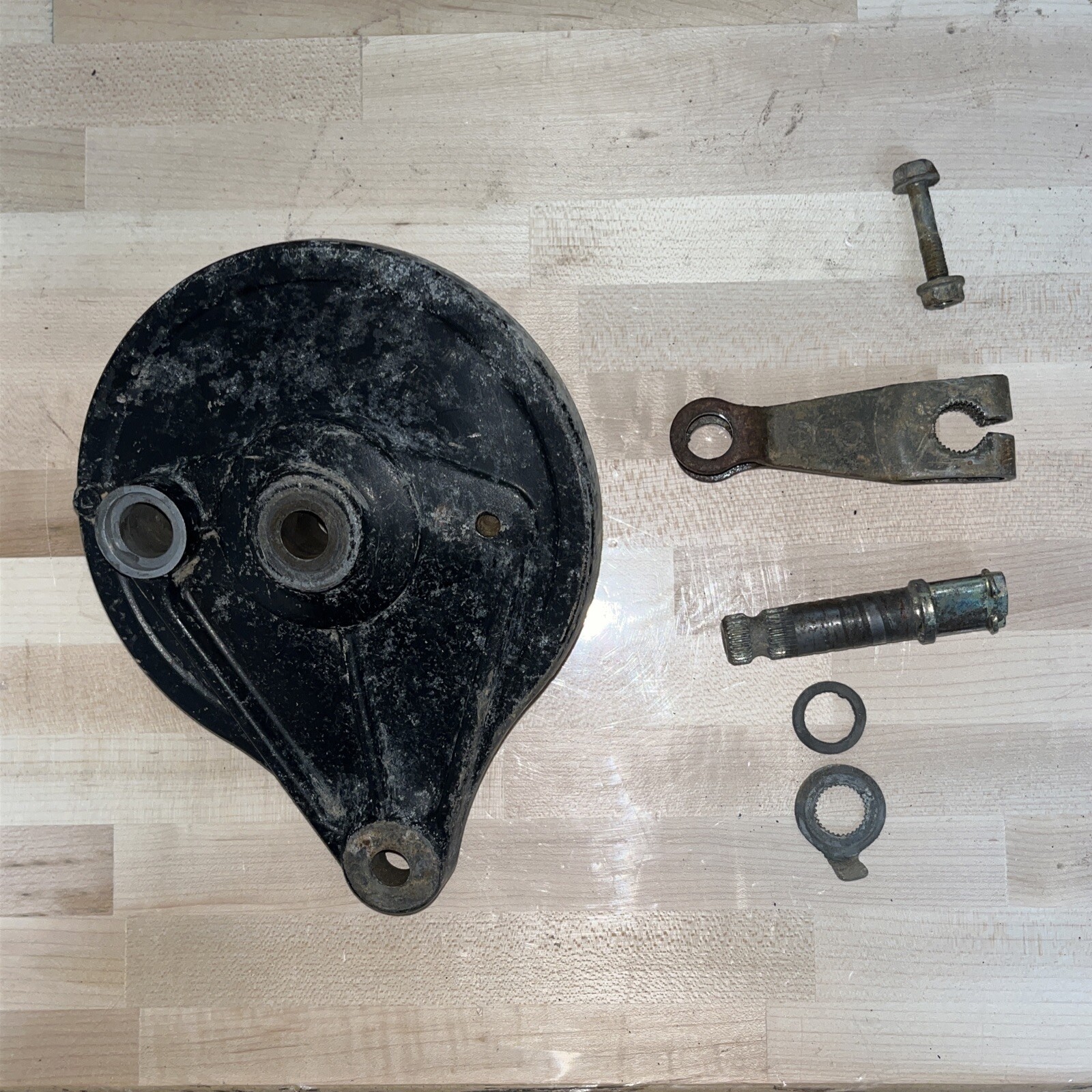 1981 HONDA CR80 OE USED REAR BRAKE BACKING PLATE | eBay