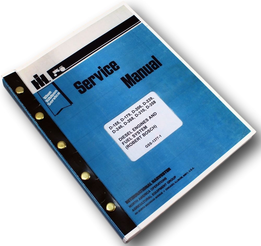 International Diesel Engines D155 D179 D206 Service Repair Shop Manual ...
