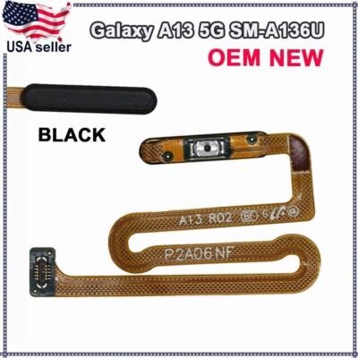 Original Power Button Fingerprint Flex Cable For Samsung Galaxy A13 5G ...