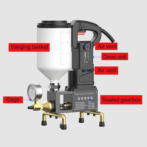 220V High Pressure Epoxy Grouting Machine Epoxy Resin Injection Pump ...