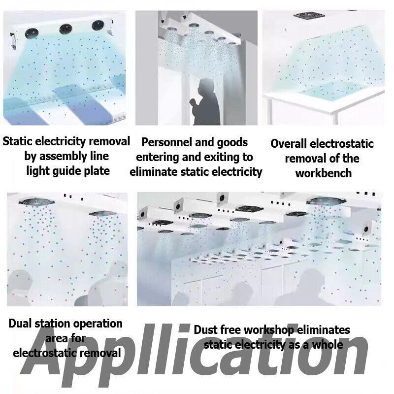 Electric Static Anti-Static Tool W/ LED Air Blower New 3 Fans Ionizing ...