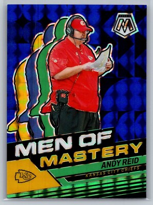 2024 panini mosaic football andy reid men of mastery blue prizm 51/99 ...