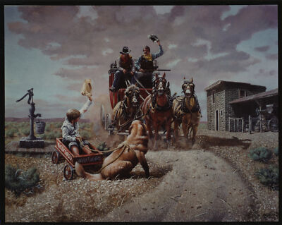 PHOTOGRAPH - WELLS FARGO PAINTING BY DON CROOK - WESTERN ARTISTS OF ...