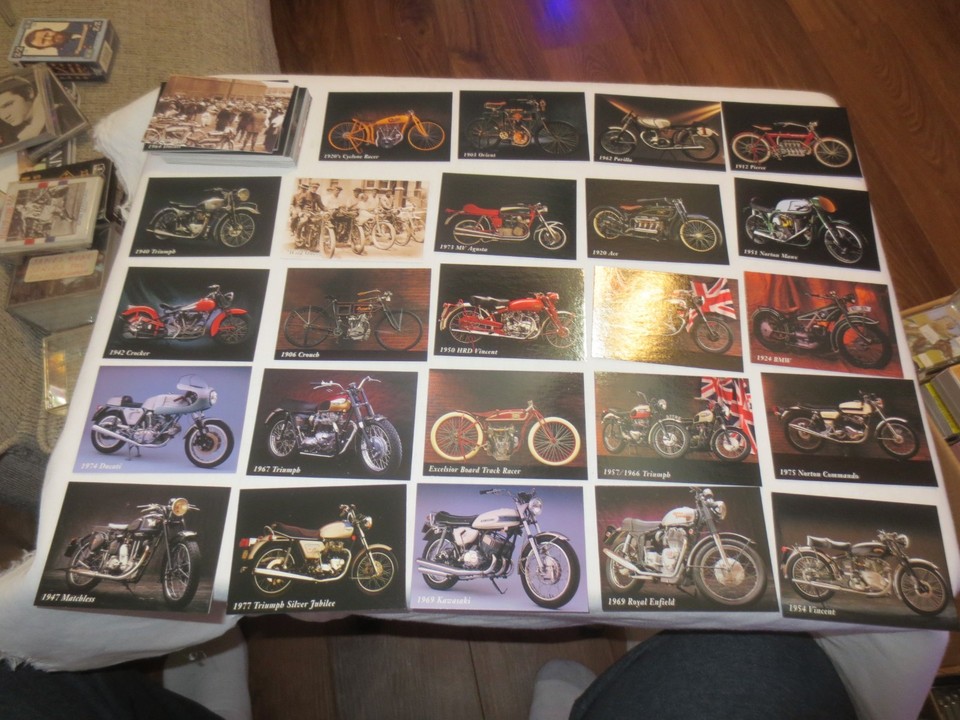 1993 INLINE MOTORCYCLE Complete Antique Motorcycles Card Set 56 Cards ...