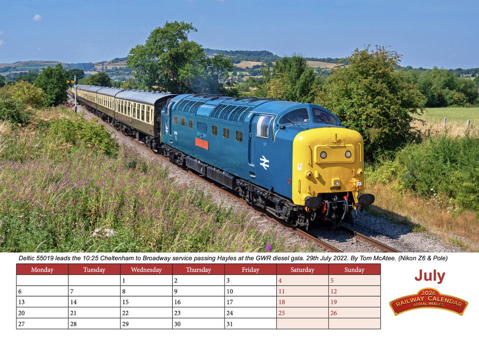 Railway Calendar 2026, Diesel Locomotives Class 20 37 40 47 50 60 ...