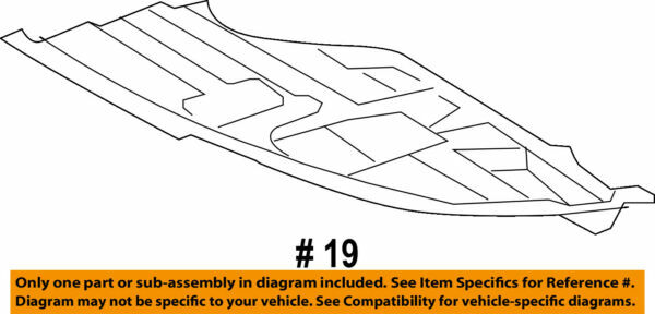 51442-07010 Toyota Cover, engine under, lh 5144207010, New Genuine OEM ...