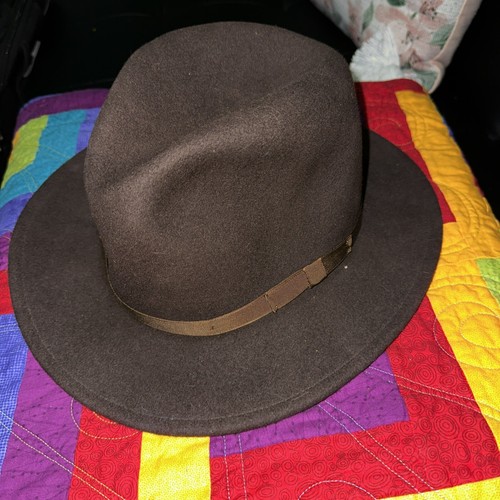 Country Gentleman USA Men's Brown Wool Water-Repellant Wilton Fedora ...