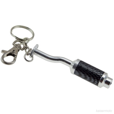 GSXR YZF CBR ZX Ninja Carbon Exhaust Muffler Motorcycle Key Chain Ring ...