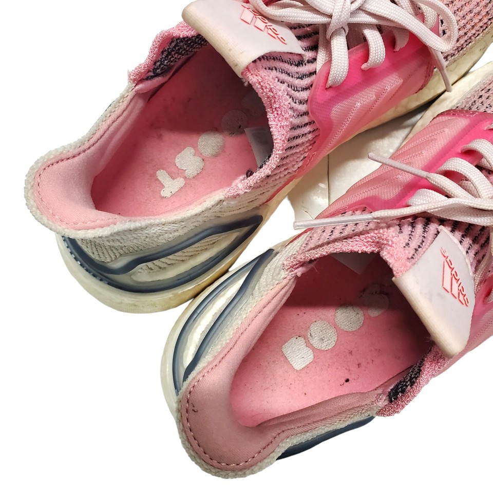 ADIDAS Shoes ULTRABOOST 19 Womens Size 7.5 Pink White Running Sneaker ...