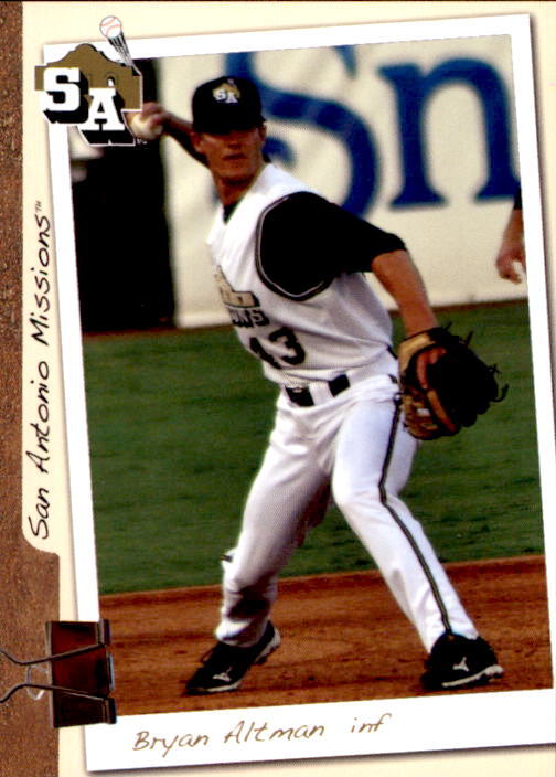 2011 San Antonio Missions Grandstand #1 Bryan Altman Summerville South ...