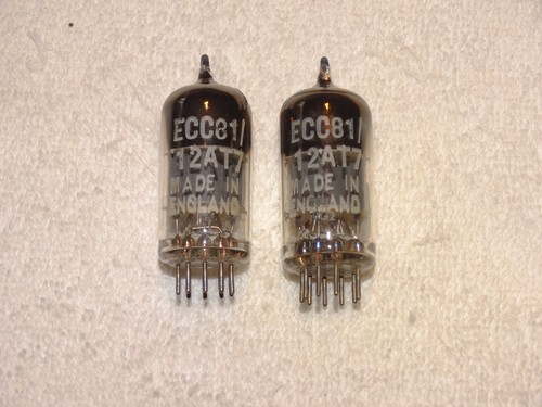 2 x 12AT7/ECC81 Mullard Tubes*Square Getters*Strong Testing*Matched ...