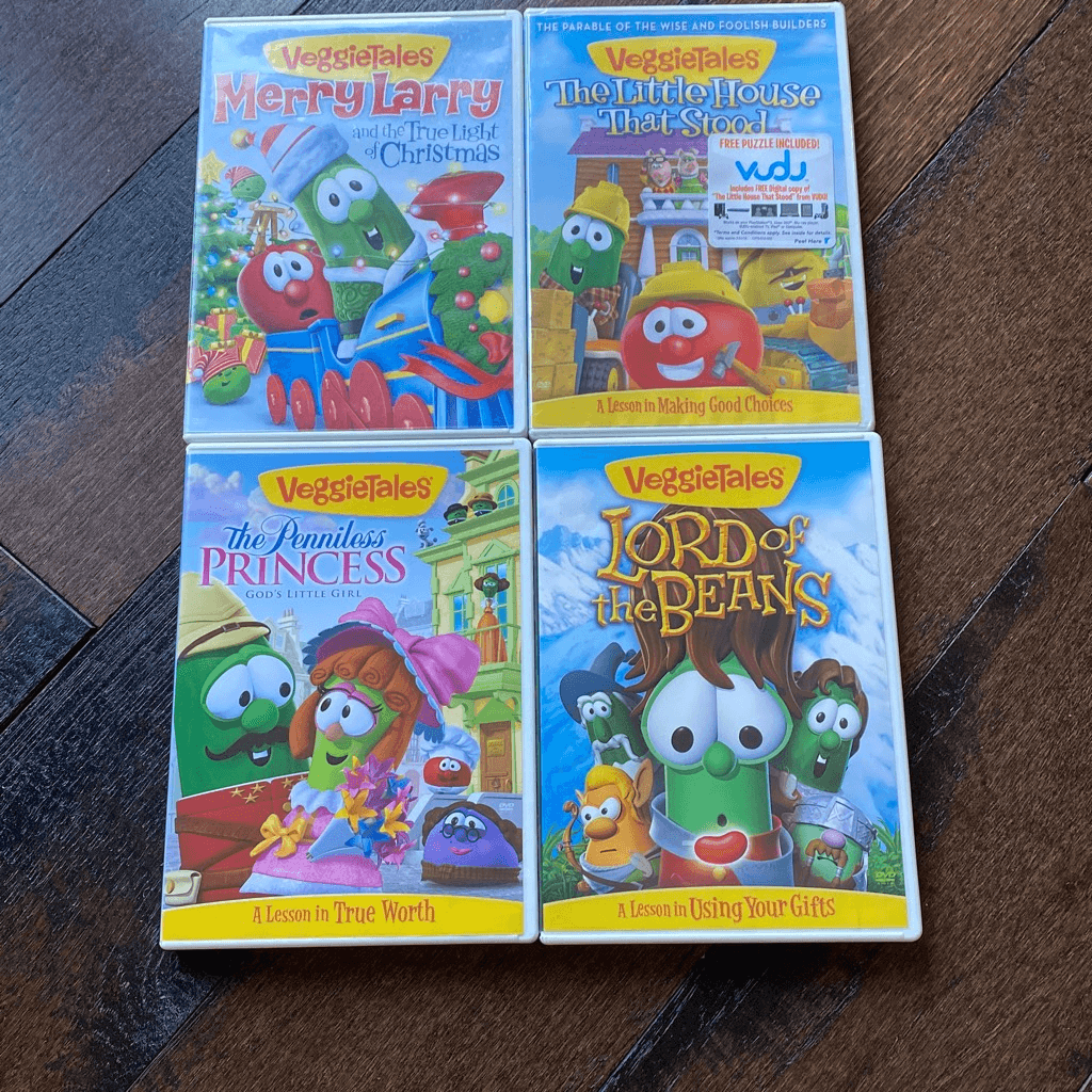 Veggie Tales DVDs lot of 4 one new in package made by big idea | eBay