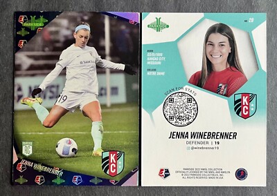 Jenna Winebrenner 2022 Parkside NWSL Volume 1 NWSL FOIL PARALLEL SP Rookie #28 | eBay