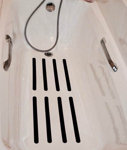 NON SLIP BATH STRIPS SHOWER SAFETY STICKERS ELDERLY DISABILITY MOBILITY ...