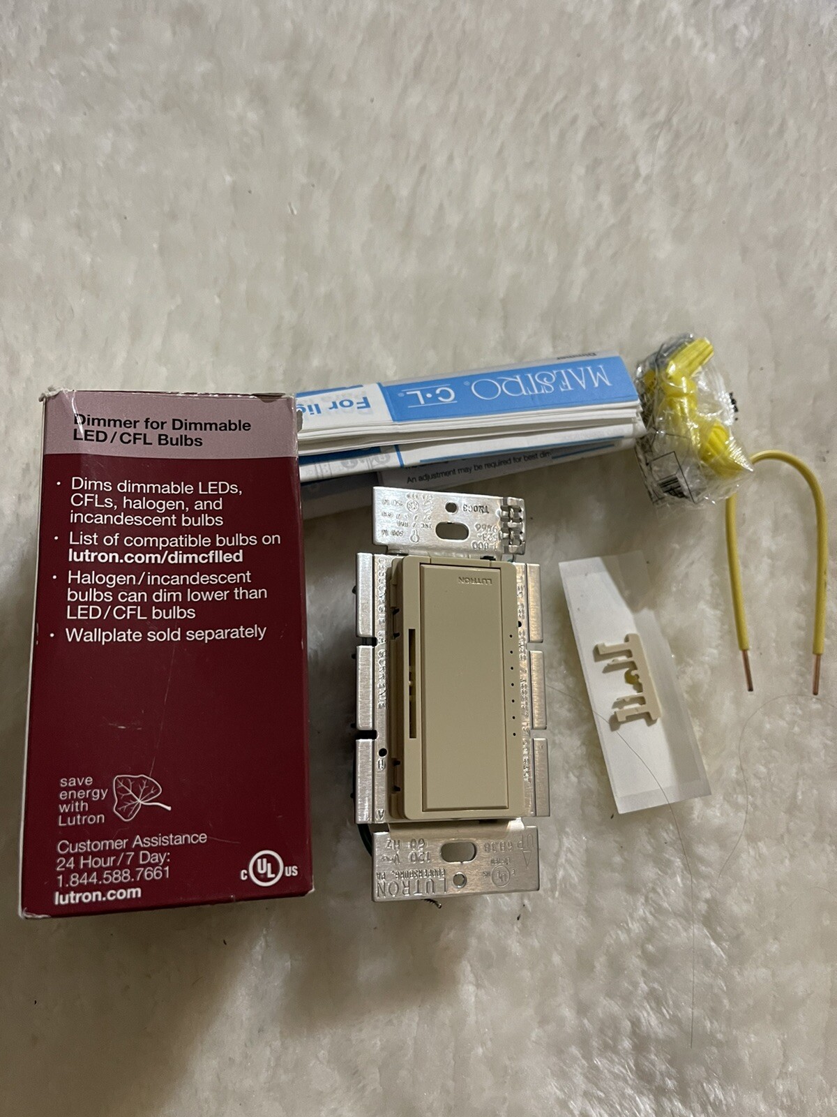 Lutron MACL-153MH-IV Maestro Three Way Dimmer Switch Ivory CFL/LED 150w ...