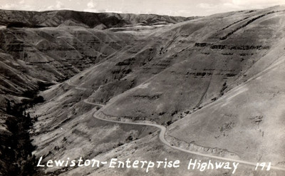 Postcard RPPC Lewiston Enterprise Highway Lewiston Idaho Aerial View | eBay
