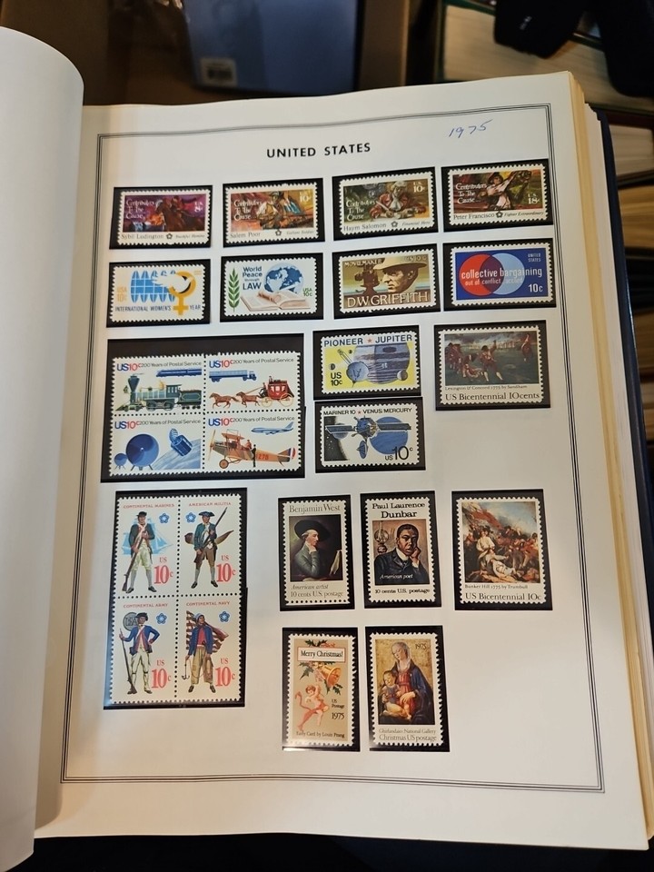 Over 350 Stamps United States Liberty Stamp Album Collection 3E46 | eBay