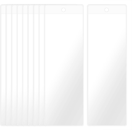 Clear Bookmark Sleeves 10Pcs Plastic Blank Photobooth Frames Vinyl Book ...