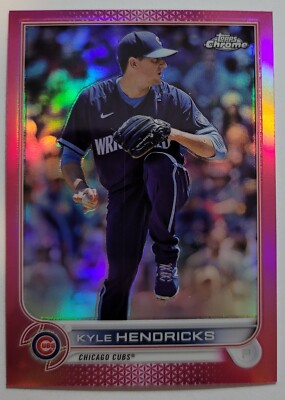 2022 Topps Chrome Kyle Hendricks Pink Refractor Parallel #117 CUBS | eBay