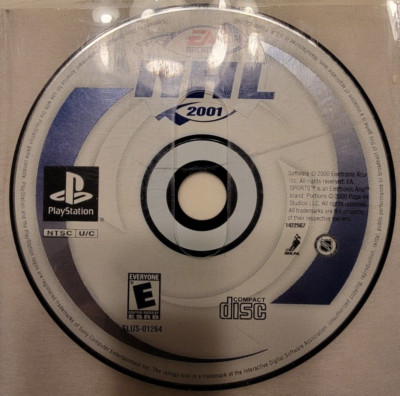 NHL 2001 (PS1) DISC ONLY! NO TRACKING! READ DESCRIPTION! 14633142259| eBay
