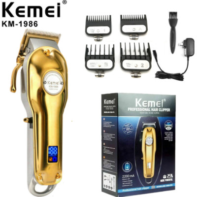 Kemei Mens Professional Hair Clippers Trimmer Kit Salon Cutting Machine ...
