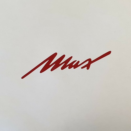Aufkleber NSU Max * rot * Sticker Logo Abziehbild * Oldtimer * Motorrad ...