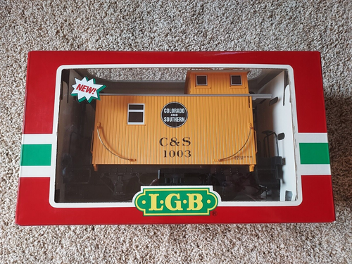 LGB Yellow Caboose #43650 C&S 1003 | eBay
