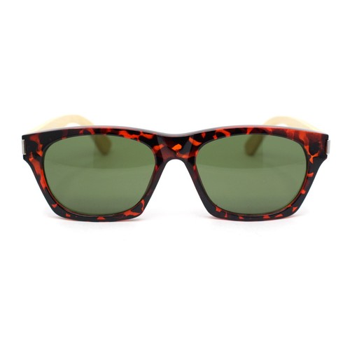 Bamboo Arm Retro Hipster Horn Rim Gentlemans Sunglasses | eBay