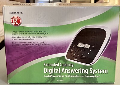 RADIO SHACK Digital Phone Answering System Machine- Extended Memory #43 ...