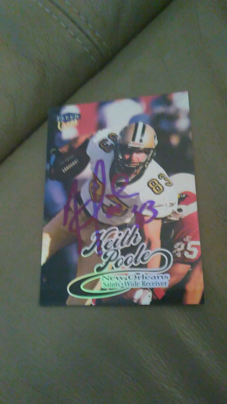Keith Poole New Orleans Saints Signed Fleer Ultra Card NFL | eBay