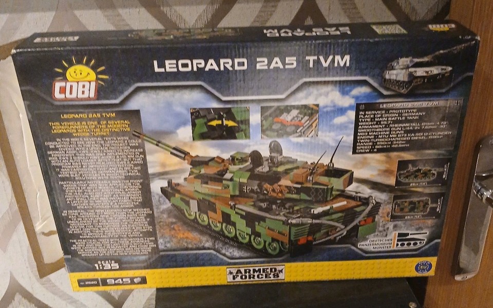 COBI-2620 Armed Forces Leopard 2A5 TVM TES Model Tank Building Bricks ...