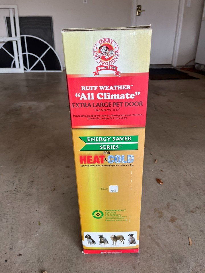 9.75 in. x 17 in. Large Ruff Weather Frame with Dual Flaps Dog and Pet ...