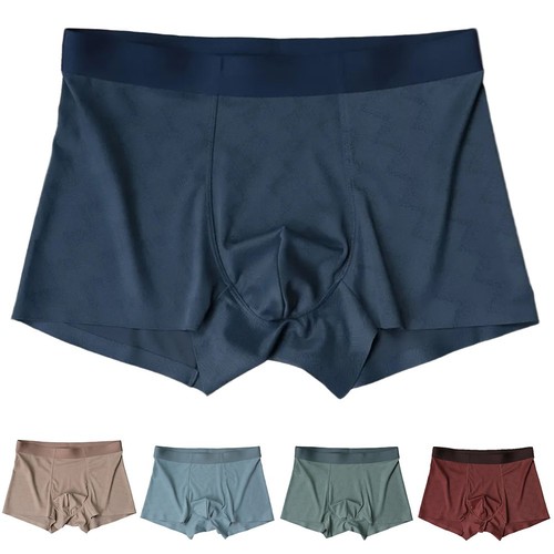 Comfortable Seamless Men's Trunks with Unique U Convex Pouch in Ice ...
