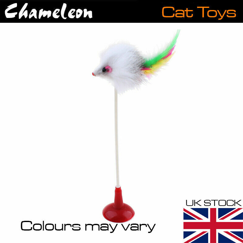 Cat Kitten Toys Stick Cat Toy Ball Mouse Cat Toy Ball Feathers Stick ...