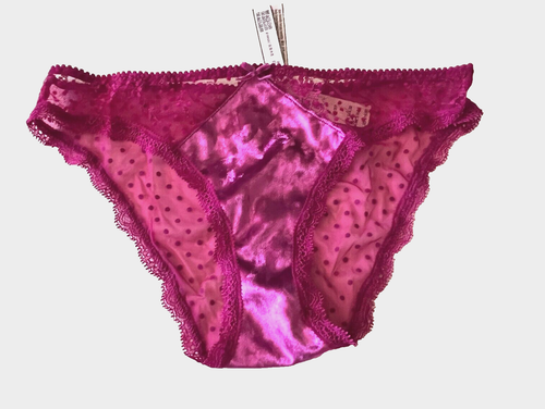 VICTORIA'S SECRET Dream Angels Cheekini Tanga PANTY Hot Pink Mesh Back ...
