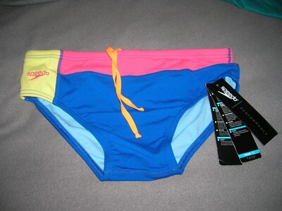 SPEEDO - PERFORMANCE TRAIN II TECH - MULTI COLOR BLOCKS - SIZE 34 - NWT ...