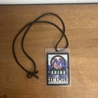Vintage 90s Magic The Gathering MTG Arena Judge WOTC Badge Lanyard | eBay