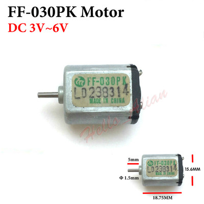 Mabuchi FF-030PK Motor DC 3V 6V Micro 030 DC Motor for Electronic Door ...