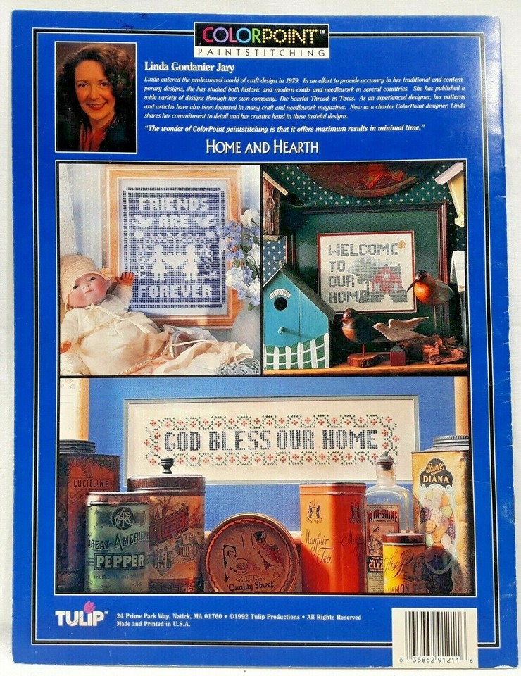 1992 Tulip Home & Hearth 91211 Colorpoint Paintstitch Transfer Pattern ...