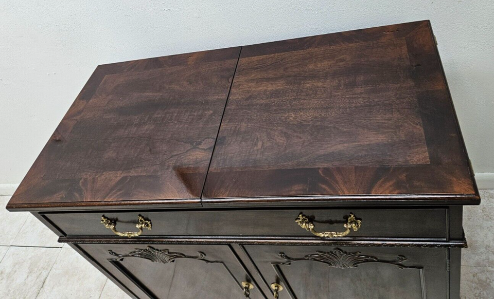Henredon Rittenhouse Square Chippendale Server Sideboard Mahogany Bar ...