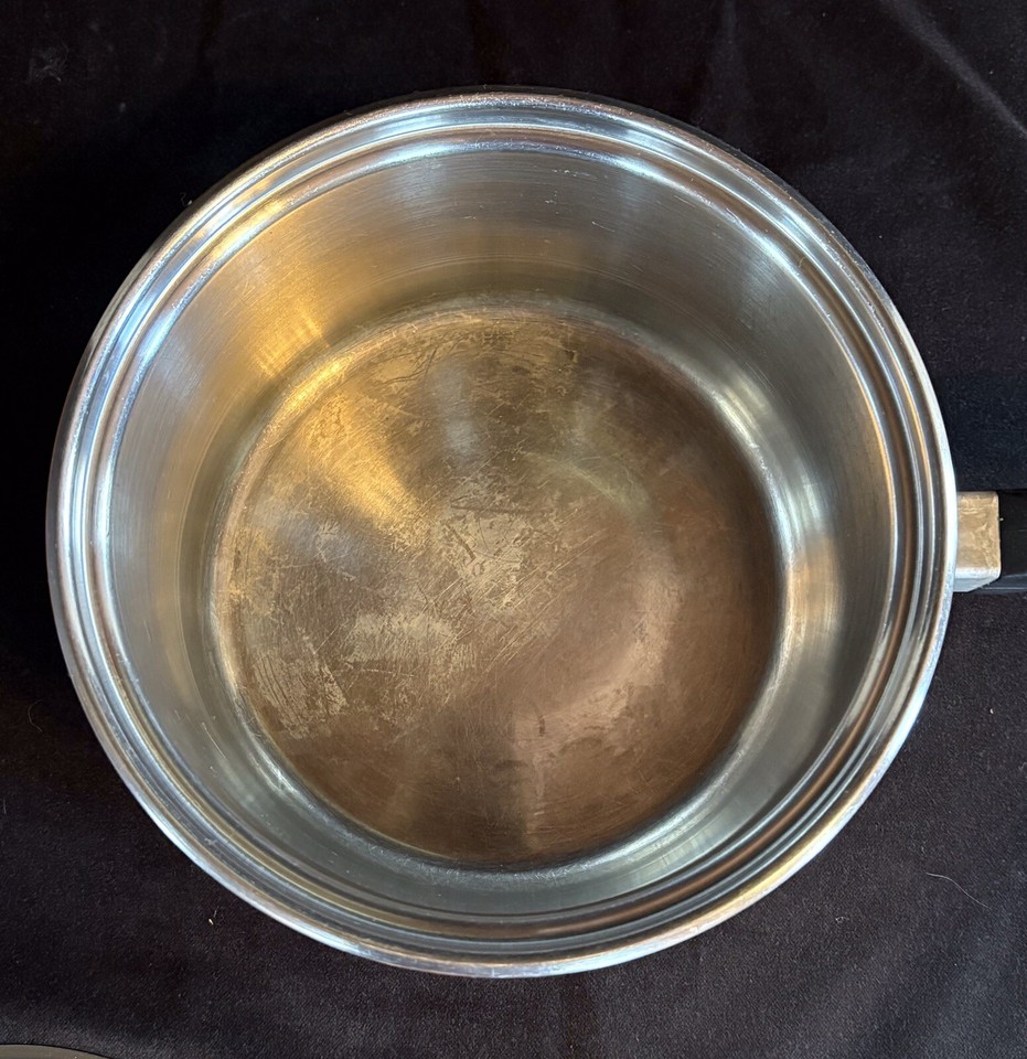 Vintage Saladmaster 18-8 Tri-Clad 8” Sauce Pan w/ Vapo Lid 2.5 Quarts ...