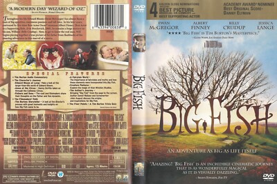 Big Fish (DVD 2004) Ewan McGregor Jessica Lange Tim Burton Albert ...