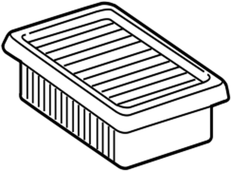 17801-21060 Toyota Element sub-assy, air cleaner filter 1780121060, New ...