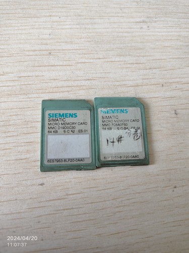 SIEMENS Simatic PLC 64KB Memory Card 6es7953-8lf20-0aa0 6es7 953-8lf20 ...