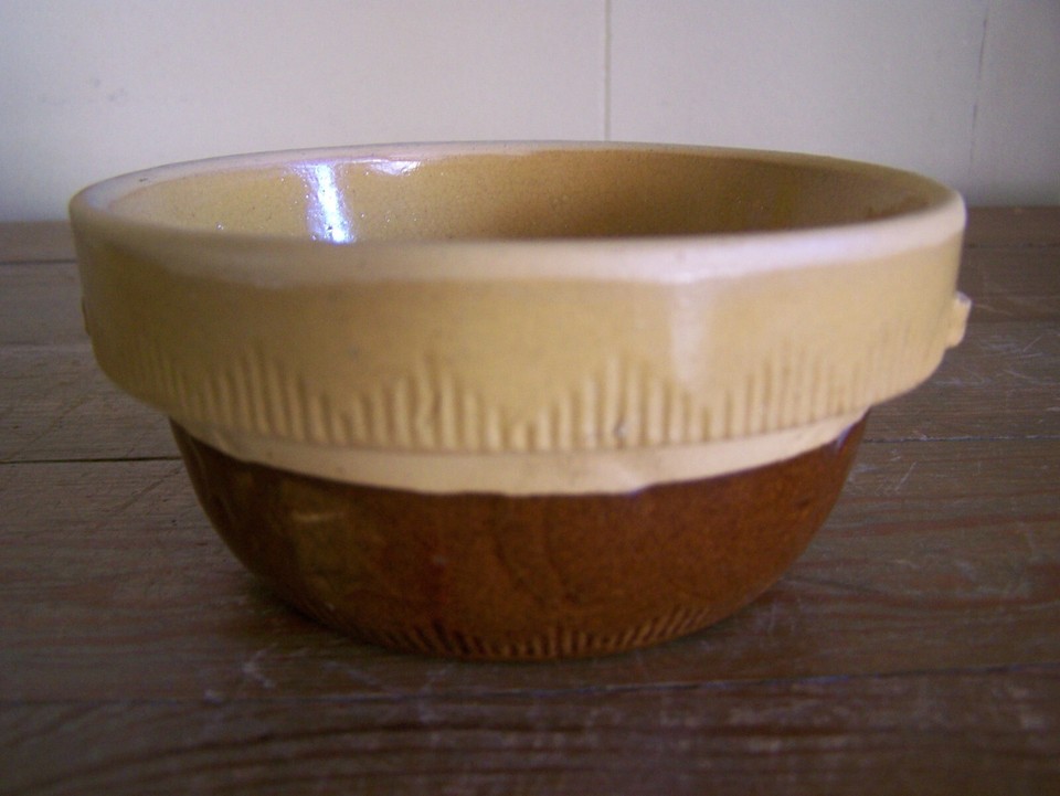 SET OF 2 VINTAGE COOK RITE COOKIN-WARE STONEWARE BOWLS SMALL 4 1/2 ...