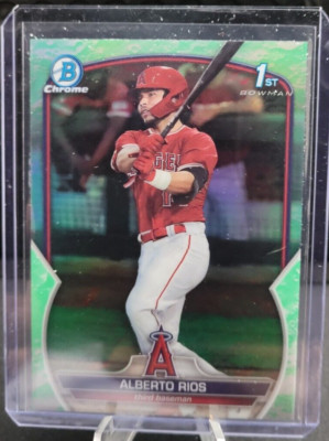 2023 Bowman Chrome 1st Lunar Glow Alberto Rios - Los Angeles Angels | eBay